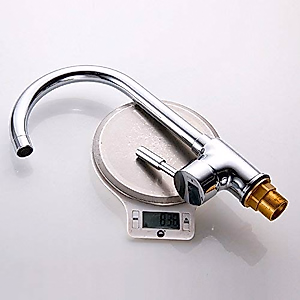 Y-LKUN Hot and Cold Kitchen Faucet Copper Wash Dish Basin Faucet Can Rotate The Sink Xicai Pool Sink Faucet