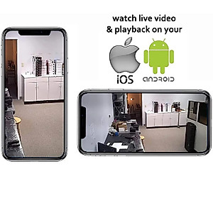 1080P WiFi Smoke Detector HD Hidden Spy Camera Wireless IP Cloud P2P Wi-Fi Mobile Covert Nanny Cam Spy Camera Gadget (Replace Your existing Fire Alarm, 110V AC Quick Connector, See Pics)