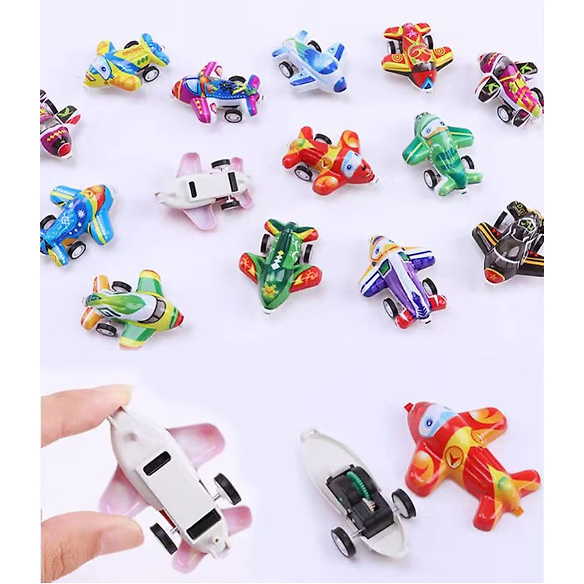 46 Pcs Mini Pull Back Planes and Pull Back Cars for Toddlers Boys and Girls, Pull Back Racing Vehicles Set for Kids, Bulk Toys Treasure Box Toys for Classroom Prizes, Party Favors, Pinata Fillers