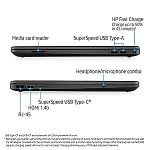 HP 15 Laptop, 15.6" HD Screen, 12th Gen Intel Core i5-1235U, 12GB RAM, 512GB PCIe SSD, Webcam, HDMI, Media Card Reader, Wi-Fi, Windows 11 Home, Black