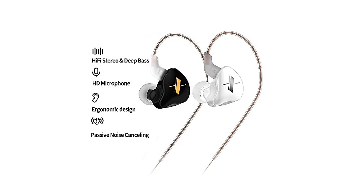 KZ EDX Wired Headset in Ear Entry Level HiFi Headset 3.5mm Detachable ...