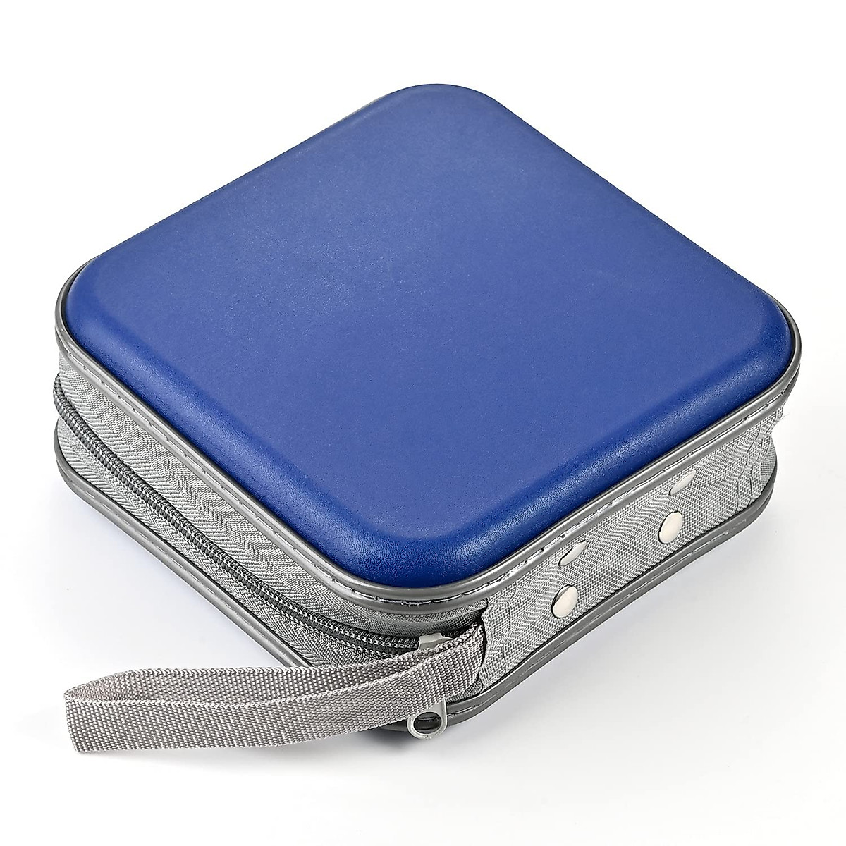 UENTIP DVD Case for Car,48 Capacity CD Case Portable CD Hard Plastic Case Holder CD Organizer Wallet Protective CD Storage (48 Capacity, blue)