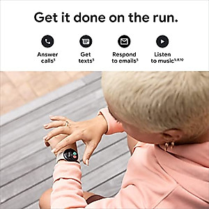 Google Pixel Watch - Android Smartwatch with Fitbit Activity Tracking - Heart Rate Tracking - Polished Silver Stainless Steel case with Chalk Active band - WiFi