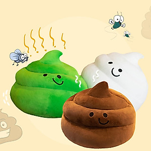 Yoholto Poop Plush Pillow, Poop Stuffed Pillow, Birthday Christmas Funny Gift Home Decoration for Girls Boys Kids Adults (Brown,9 inch)