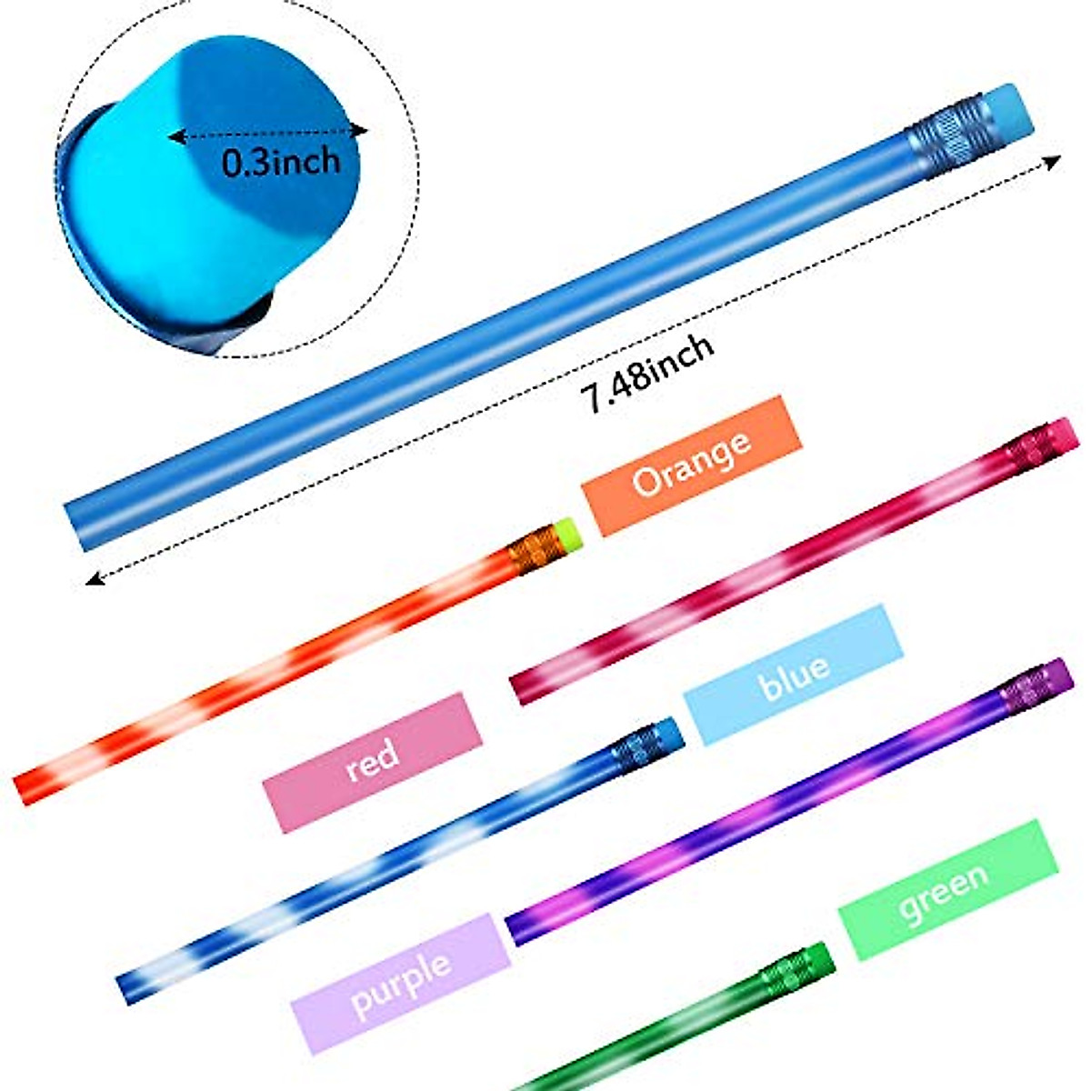 Outus Color Changing Mood Pencils - 30 Vibrant Thermochromic Pencils