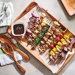 Sur La Table Acacia Wood Serving Platter, 17" x 11"