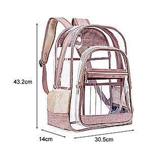 Okngr Heavy Duty Clear Backpack See Through Transparent Backpack