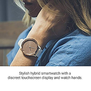 Garmin vívomove HR, Hybrid Smartwatch for Men and Women, White/Rose Gold (Renewed)