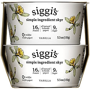 Siggi's Vanilla Non Fat Yogurt 4 Pack, 21.2 OZ