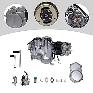 TFCFL 125cc Engine 4 Stroke Motor Single cylinder with Air-Cooled Motor Engine Pit Dirt Bike For Honda CRF50 CRF70 XR50 XR70 Dirt Pit Bike Motorcycle Spark Plug A7TC (125cc Engine 4 Stroke)