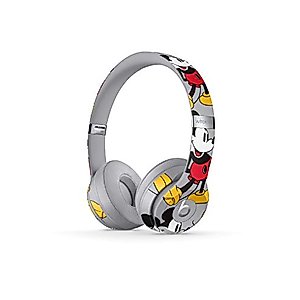 Beats Solo3 Wireless On-Ear Headphones - Apple W1 Headphone Chip, Class 1 Bluetooth, 40 Hours Of Listening Time - Mickey's 90th Anniversary Edition - Grey (Previous Model)