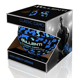 Millenti NCAA Mens Basketball Indoor Outdoor Blue Street Basketball - Regulation Adult NBA Game Size 29.5" Blue Basketball 7, BB0207BU