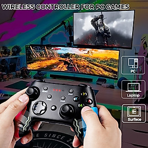 Wuzcon Wireless Controller for iPhone/Android/Windows/macOS/Steam Deck/Switch, Bluetooth Mobile Gaming Controller Gamepad for XBox Cloud Gaming and PS Remote Play