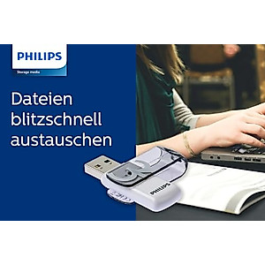 Philips FM32FD05B Vivid Edition 32GB USB Flash Drive - Grey/White