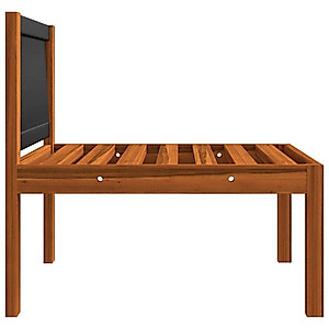 vidaXL 3-Seater Garden Lounge Set with Cushions, Solid Acacia Wood, Rustic, Outdoor Patio Sofa, Easy Assembly, Weather-Resistant Finish, Comfortable Seating