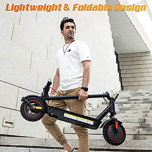 EVERCROSS EV10K PRO App-Enabled Electric Scooter, Scooter Adults with 500W Motor, Up to 19 MPH & 22 Miles E-Scooter, Lightweight Folding for 10'' Honeycomb Tires