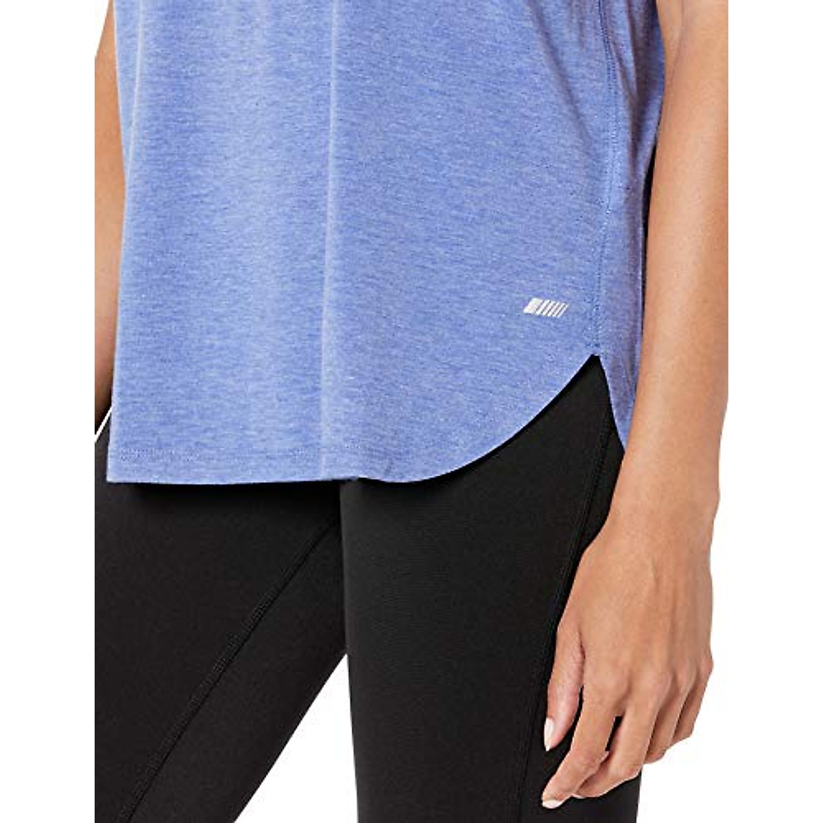 Amazon Essentials Women's Studio Relaxed-Fit Lightweight Crewneck T-Shirt (Available in Plus Size), Bright Blue Heather, XX-Large