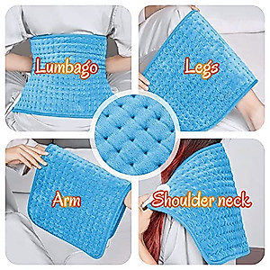 MESTOP Heating Pad for Back Pain Cramps and Arthritis Relief for Back,Shoulder,Neck,Knee,Leg Pain with Auto-Off,10 Fast Heating Settings Cramps,LED Controller,Machine Washable (Grey12"x 24")