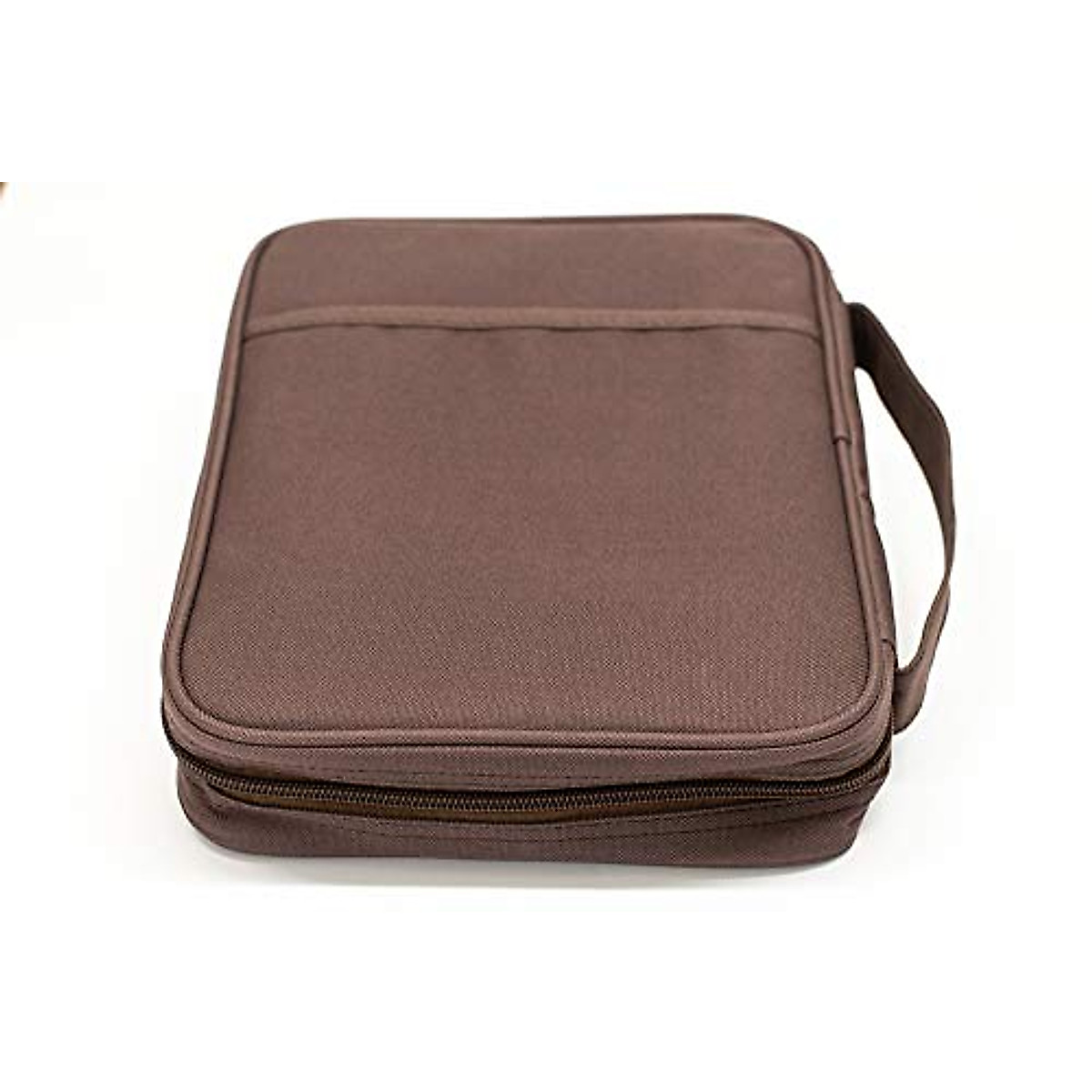 Brown Eagles Reinforced Polyester Bible Cover Case with Handle, X-Large