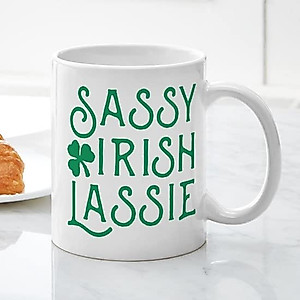 CafePress Sassy Irish Lassie Ceramic Mug Ceramic Coffee Mug, Tea Cup 11 oz