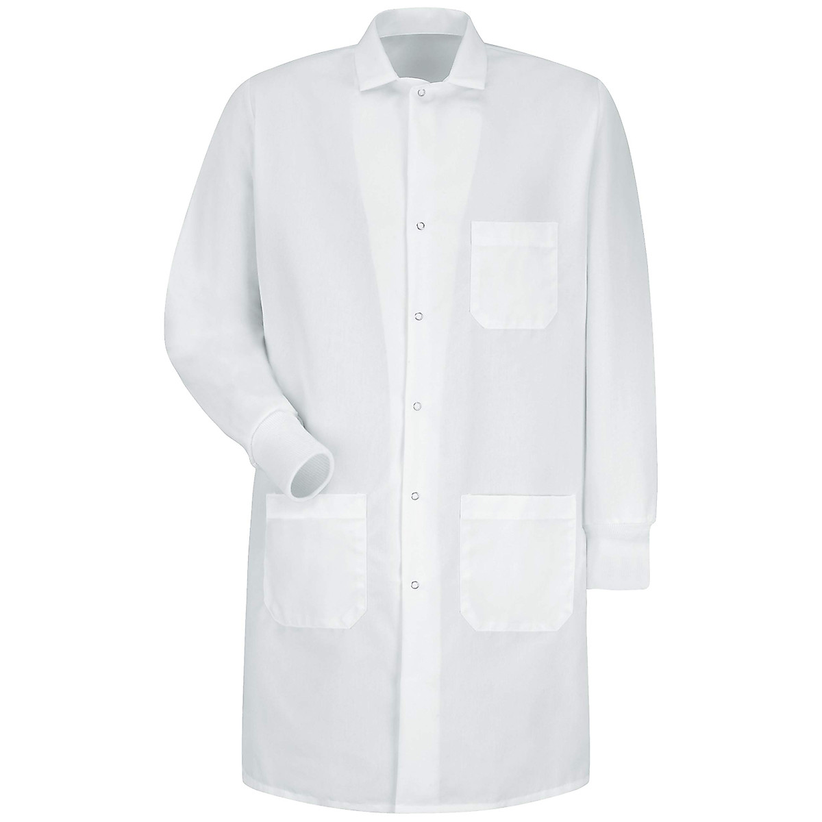 Red Kap Unisex Specialized Cuffed Lab Coat with 3 Front Pockets, White, 3X-Large