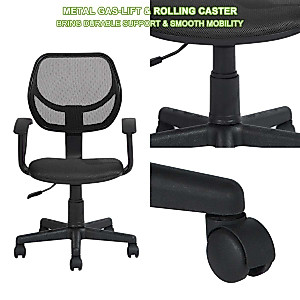 MNHW Adjustable Ergonomic Mesh Swivel Computer Office Desk Task Rolling Chair FilinyDF Gaming Chair Office Chair Desk Chair Computer Chair Home Office Desk Chairs Gamer Chair Office Chairs Rolli