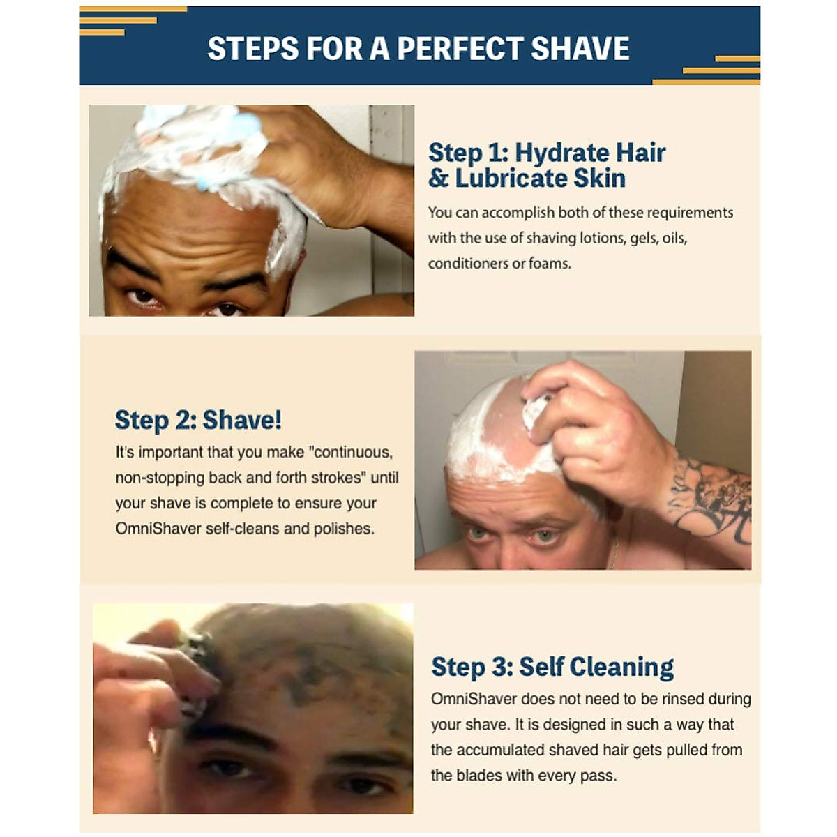 2X Classic Omnishaver - Black - The Fastest Way to Shave Head, Legs, Arms, Body | an Alternative to Disposable Shaving Razors Self Cleans & Strops During Use with Durable Blade | Bald Shaver for Men