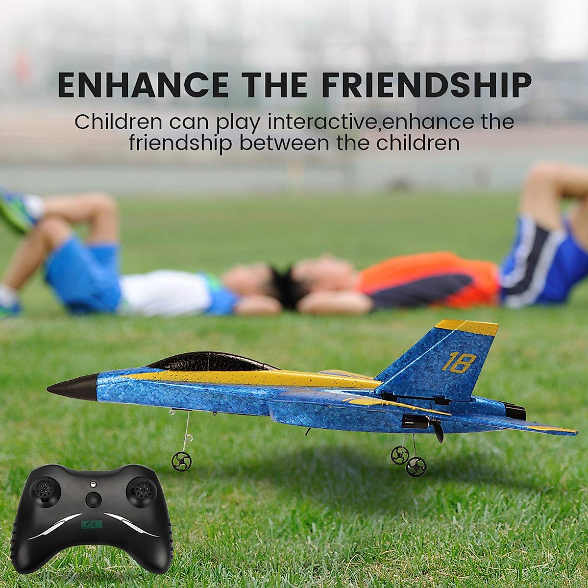 RC Plane Remote Control Airplane Ready to Fly, 2.4GHZ 2 Channel RTF RC Glider Easy to Fly for Kids Beginners and Adults (3 Batteries)