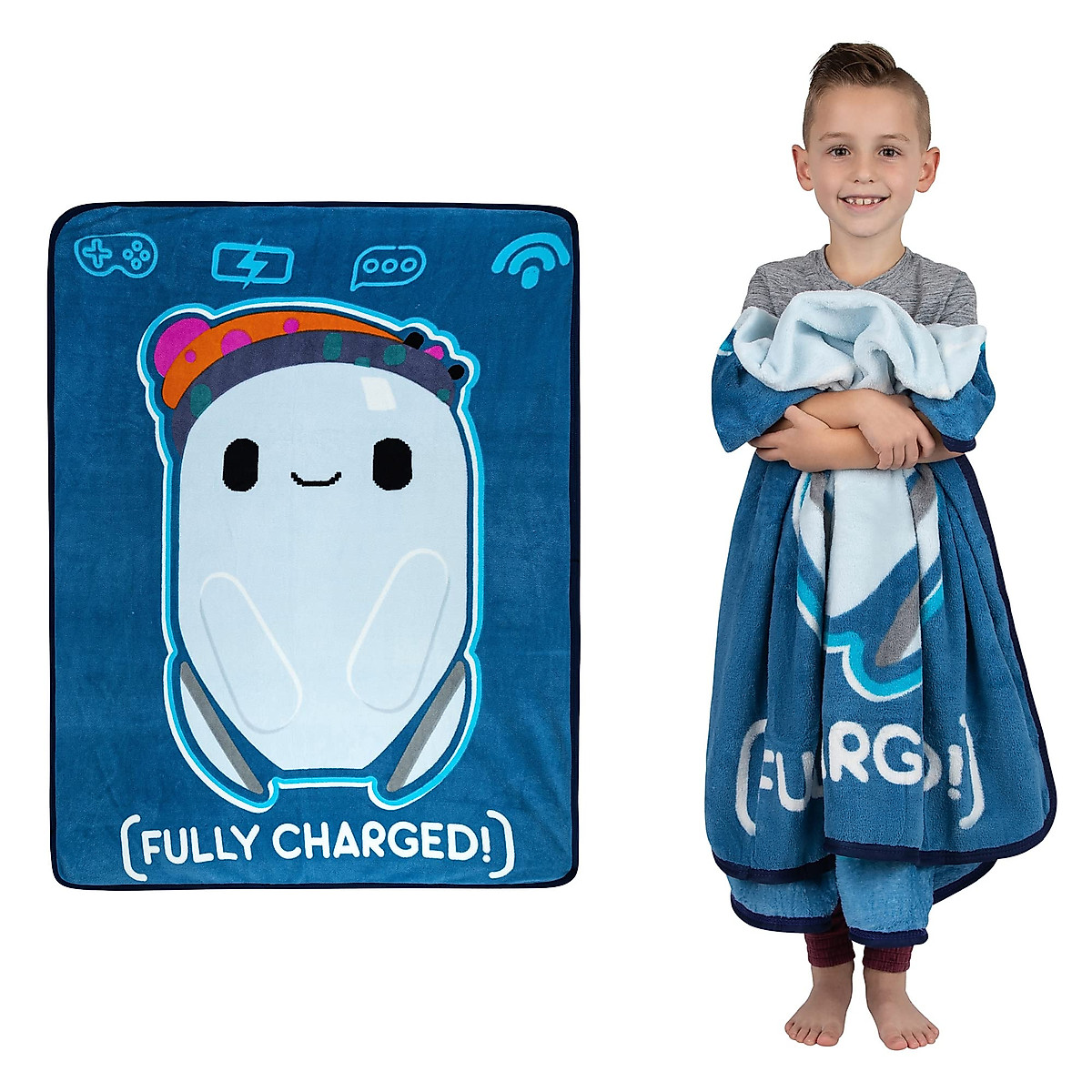 Franco Kids Bedding Soft Plush Micro Raschel Throw, 46 in x 60 in, Ron's Gone Wrong