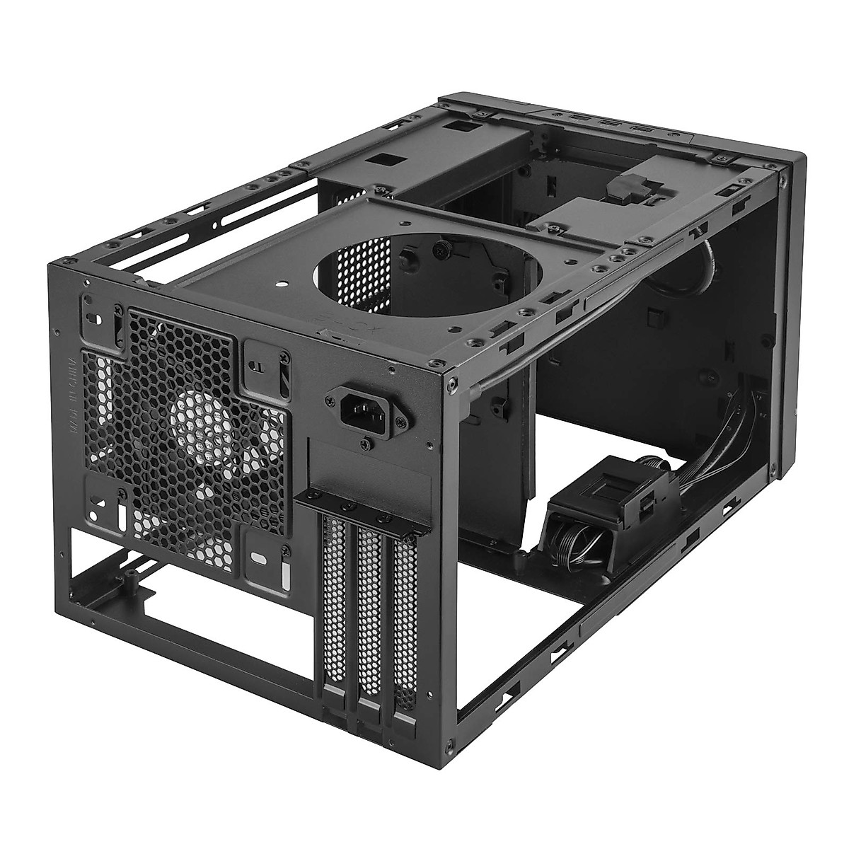SilverStone Technology SUGO 14, SG14, Black, Mini-ITX Cube Chassis, Supports 3 Slot Full Length GPUs/ATX PSU / 240mm AIO, 4 Removable Panels, SST-SG14B