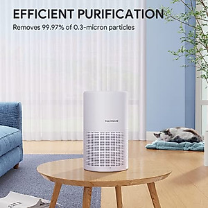 Air Purifiers for Bedroom, FULMINARE H13 Small Air Purifiers for Home Pets with HEPA Air Filter, Quiet Air Cleaner With Night Light, Remove 99.97% 0.01 Microns Dust, Smoke, Pollen