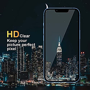 Totexil Screen Protectors for iPhone 14 Plus/13 Pro Max 6.7 inch, 3 Pack Ultra HD Screen Tempered Glass, Full Coverage, Scratch Resistant, 9H Hardness, Bubble Free, Easy Installation Tray,Case Friendly