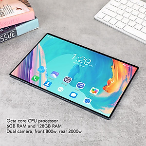 7 Inch Tablet for Kids, Toddler Tablet with 6GB RAM 128GB ROM Octa Core Processor, Easy to Use Tablet for Kids Seniors, Dual Band 5G WiFi, 8000mah Battery, Dual SIM Dual Standby