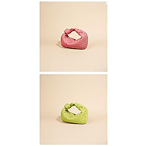 Leather Woven Ladies Tote Bag Underarm Bag Casual Diamond Grid Cloud Shoulder Bag caramel