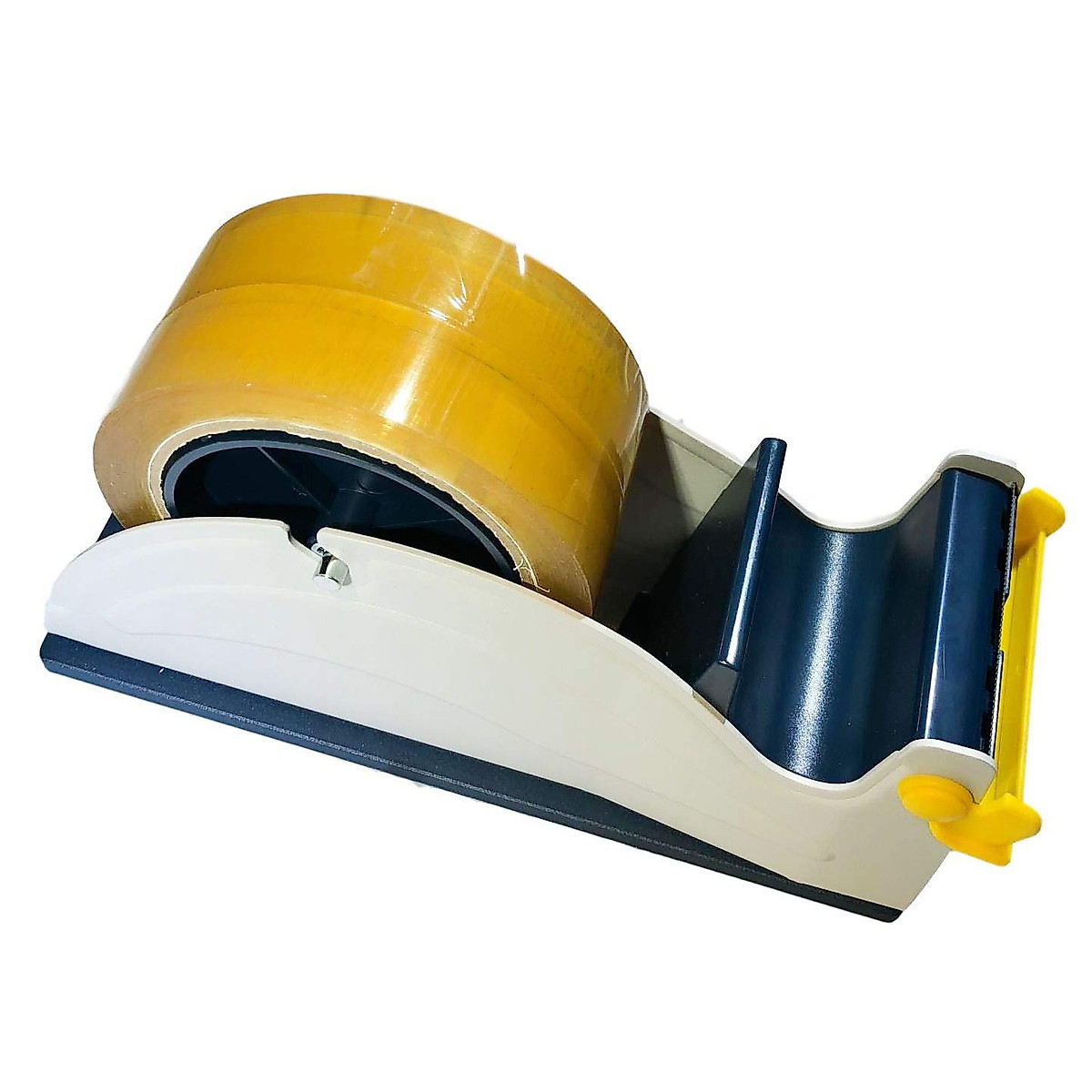 Excell ET-227 Blue/Grey Premium Twin-Roll Steel Desk Top Dispenser: 2 in. Wide (3 in. core)