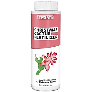 Christmas Cactus Fertilizer for All Christmas Cacti and Schlumbergera Cacti, Liquid Plant Food 8 oz (250mL)