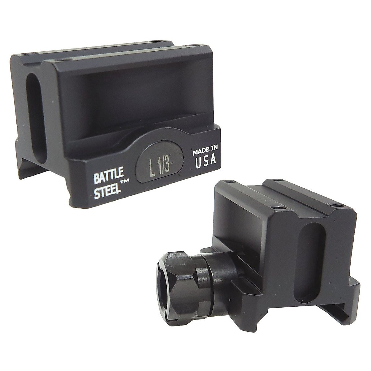 BattleSteel MRO Full Co-Witness Optic Mount Made in USA, Black