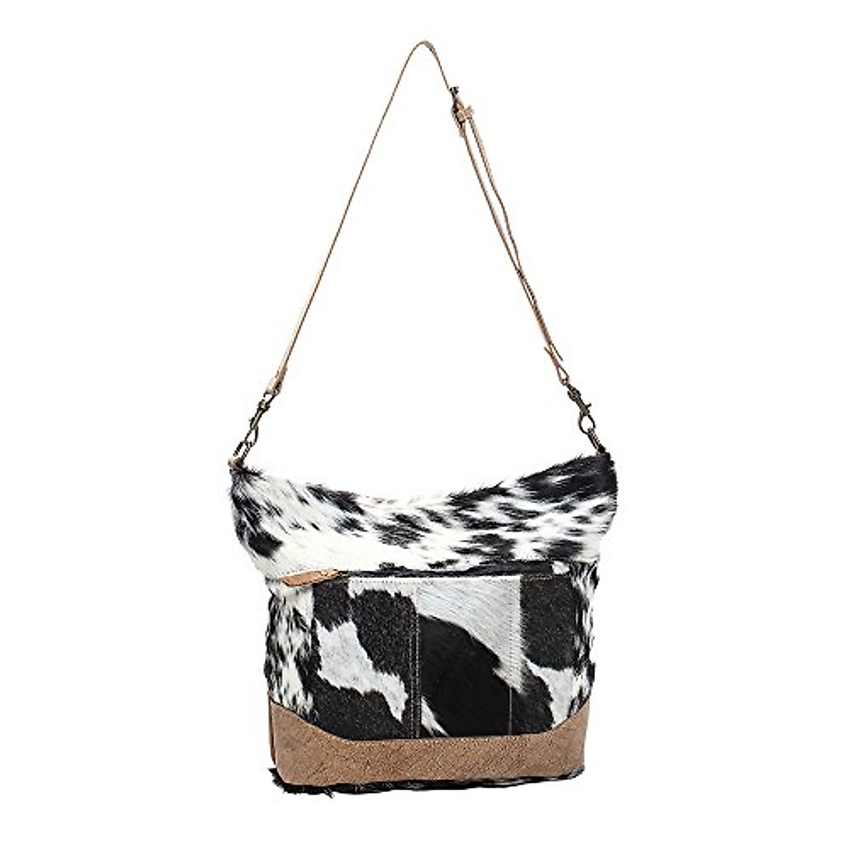 Myra Bag Dual Strap Cowhide & Leather Tote Bag S-1168