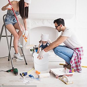 AKOLAFE 8 Pack Paint Buckets for Painting 2 Quart Paint Cans with Lids & Handles Empty Paint Cans 1/2 Gallon Paint Can Paint Pail Plastic Paint Containers for Leftover Paint Pigment Varnish Storage