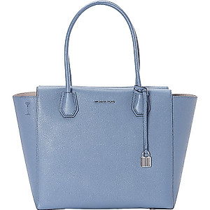 Michael Kors Studio Mercer Large Leather Satchel (Denim)