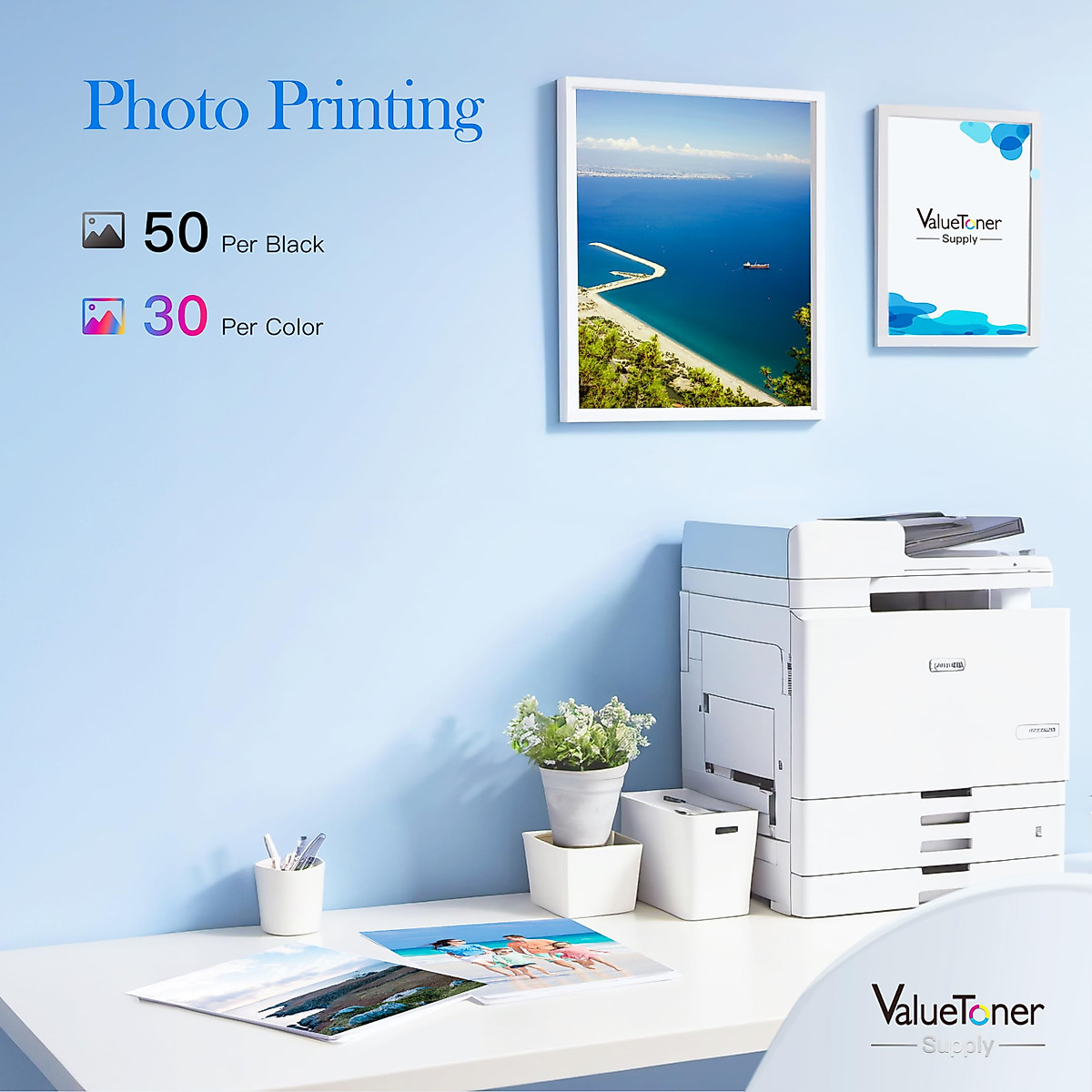 Valuetoner Supply Ink Cartridges Replacement for HP 67XL 67 XL for Envy 6055 6055e 6052 6058 6075 Envy Pro 6400 6455 6455e 6452 6458 DeskJet 1255 2732 2752 2755 2755e 4140 4155 4155e Printer 2-Pack