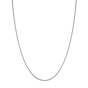 nometo Silver Necklace for men 2.5mm Box Chain 925 Sterling Silver Clasp Box Chain Silver Chain for men 16/18/20/22/24/26/28/30 Inches(16)