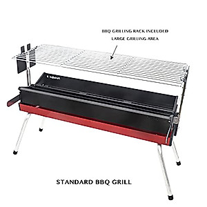 Recoil B-009 PortaSpit Portable Spit Rotisserie BBQ Charcoal Grill