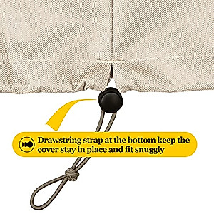 SELUGOVE Caddy Cover,Khaki Thick Fabric Waterproof Caddy Cover