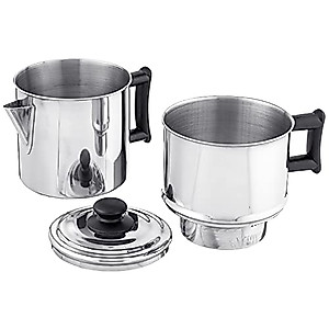 Lindy's Stainless Steel Drip Coffee Maker With Protective Plastic Handles