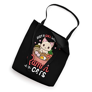 Ramen Cat Neko Anime Kawaii Otaku Girl Tote Bag