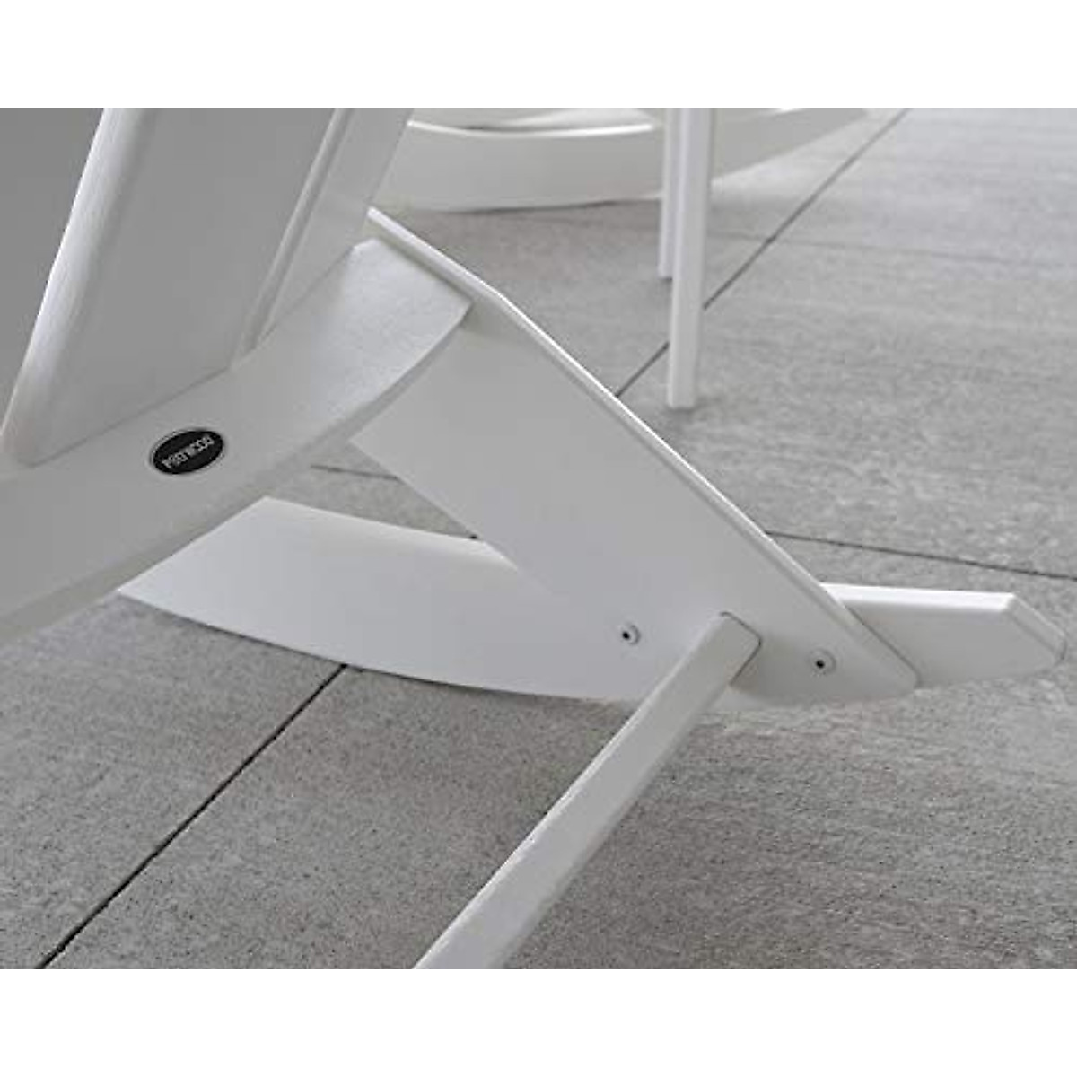 POLYWOOD MNR10BL Modern Adirondack Rocker, Black