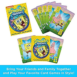AQUARIUS SpongeBob Playing Cards - SpongeBob SquarePants Themed Deck of Cards for Your Favorite Card Games - Officially Licensed SpongeBob Merchandise & Collectibles