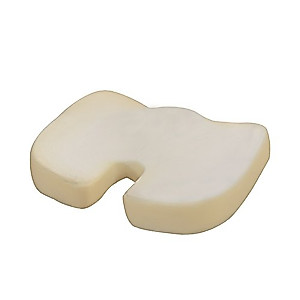 JUWENIN,Coccyx Orthopedic Comfy Pro Memory Foam Seat Cushion for for Home Office Desk Chairs, Auto Seats, Sports Stadium Seats (Black)