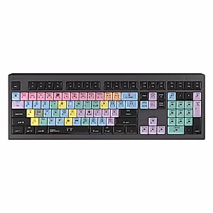 LogicKeyboard Mac Wired Backlit Keyboard Compatible with Final Cut Pro X- Astra Series- Part Number: LKBU-FCPX10-AMBH-US